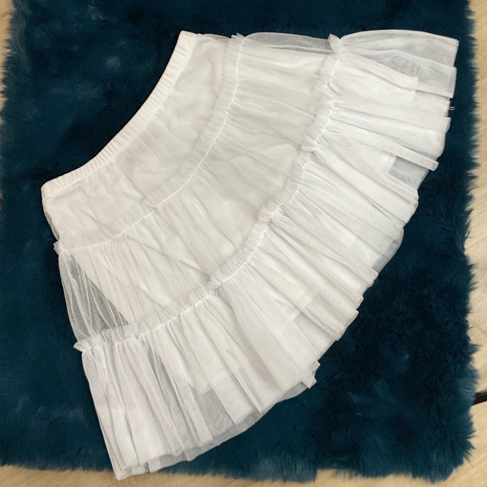 Vintage White Mini Crinoline Slip Skirt Bridal Festiv… - Gem